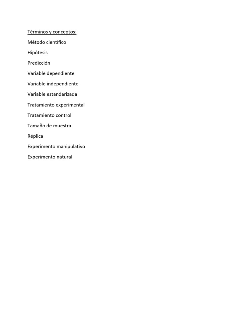 Términos y Conceptos - Glosario1 | PDF