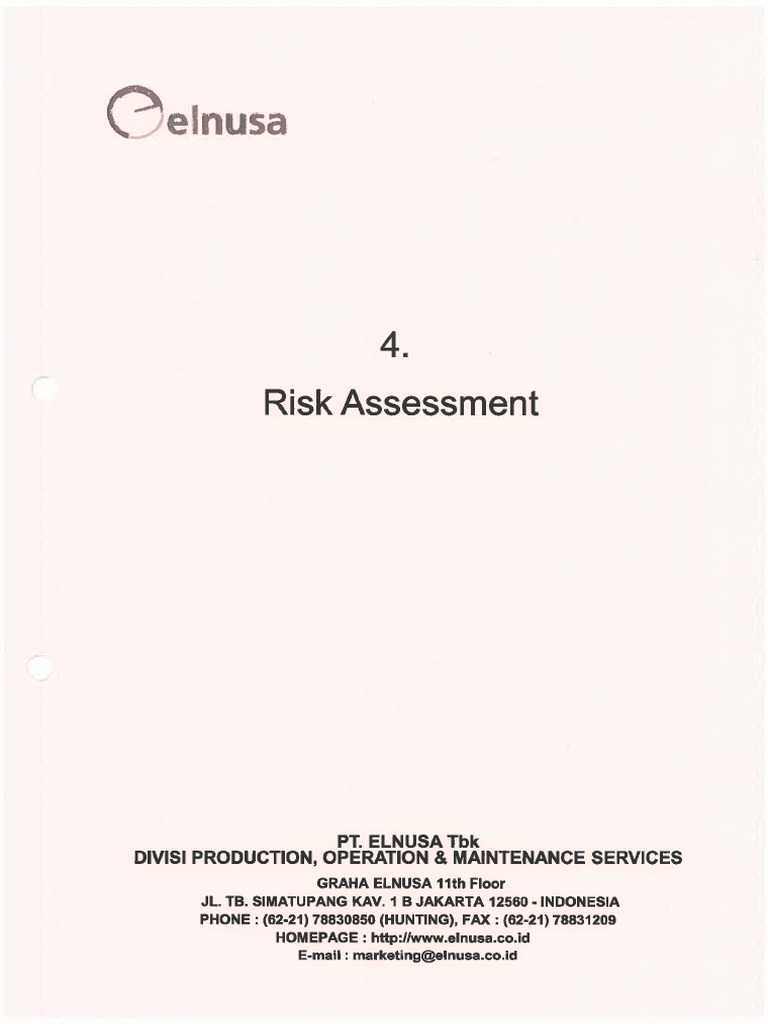 Risk Assesment | PDF