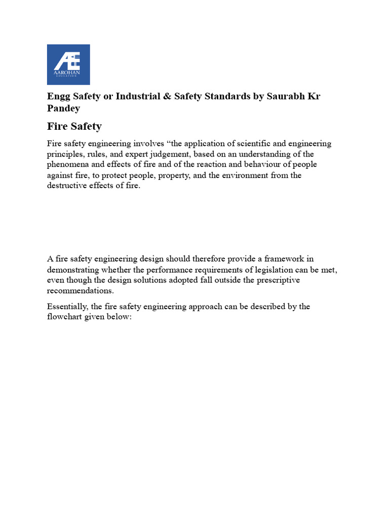 Fire Safety Engineering Standards Explained | PDF | Fires | Chemistry