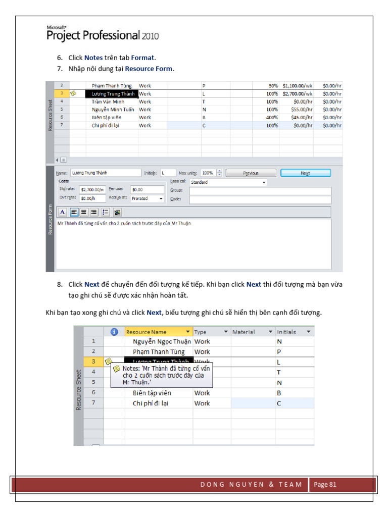 Huong-Dan-Su-Dung-Microsoft-Project-2010-Trang-9 | PDF