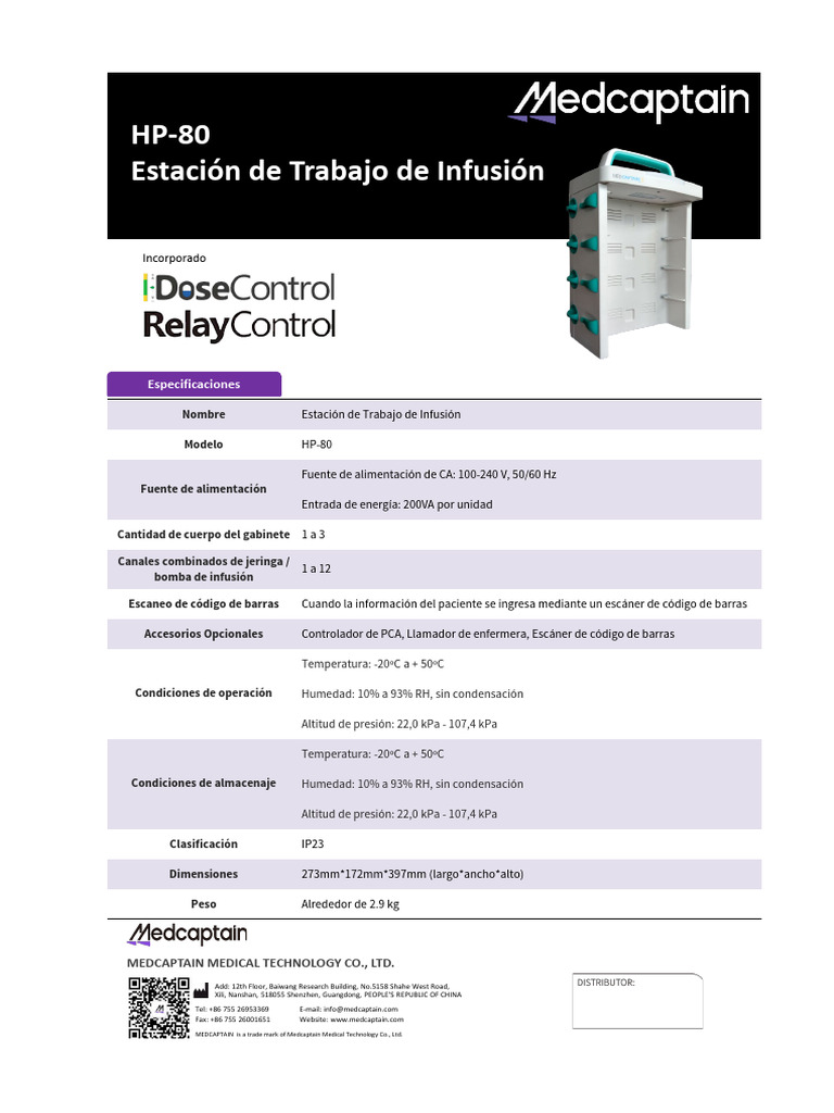 HP-80 Datasheet V2.0 ES | PDF