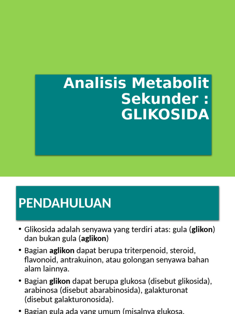 Analisis Glikosida | PDF