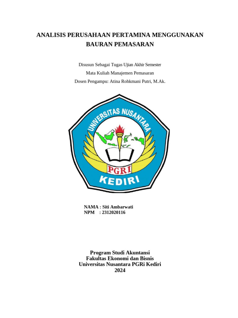 Analisis Bauran Pemasaran Pertamina | PDF