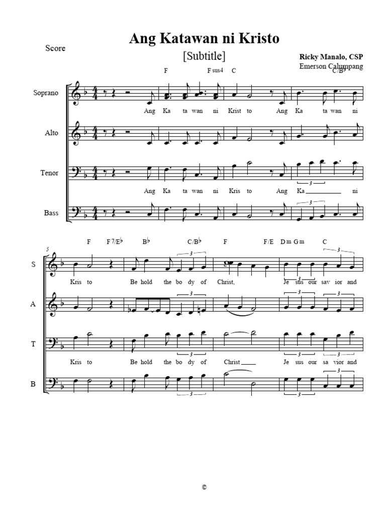 Ang katawan ni kristo | PDF