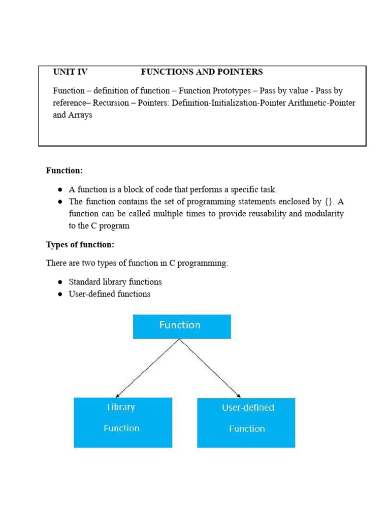 C UNIT 4 Notes | PDF | Pointer (Computer Programming) | Parameter ... C UNIT 4 Notes | PDF | Pointer (Computer Programming) | Parameter ...