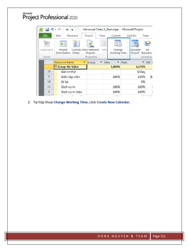Huong-Dan-Su-Dung-Microsoft-Project-2010-Trang-16 | PDF