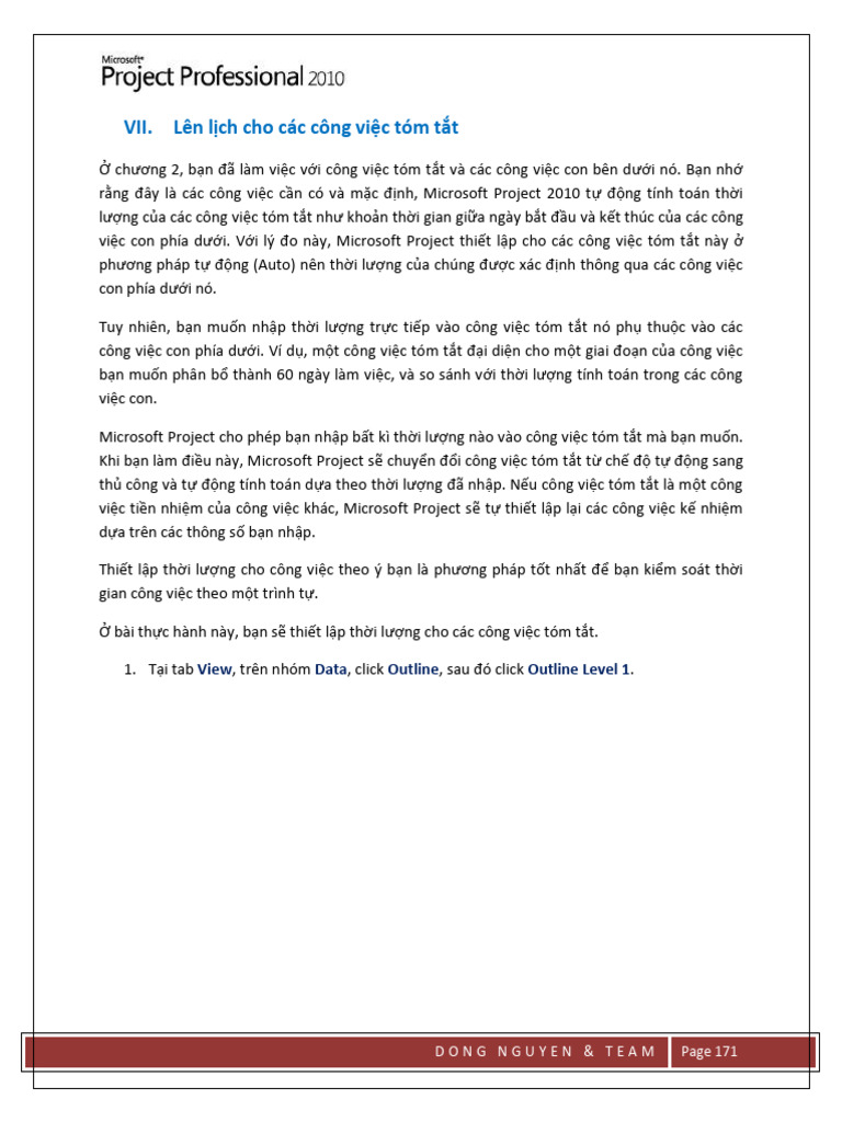 Huong-Dan-Su-Dung-Microsoft-Project-2010-Trang-16 | PDF