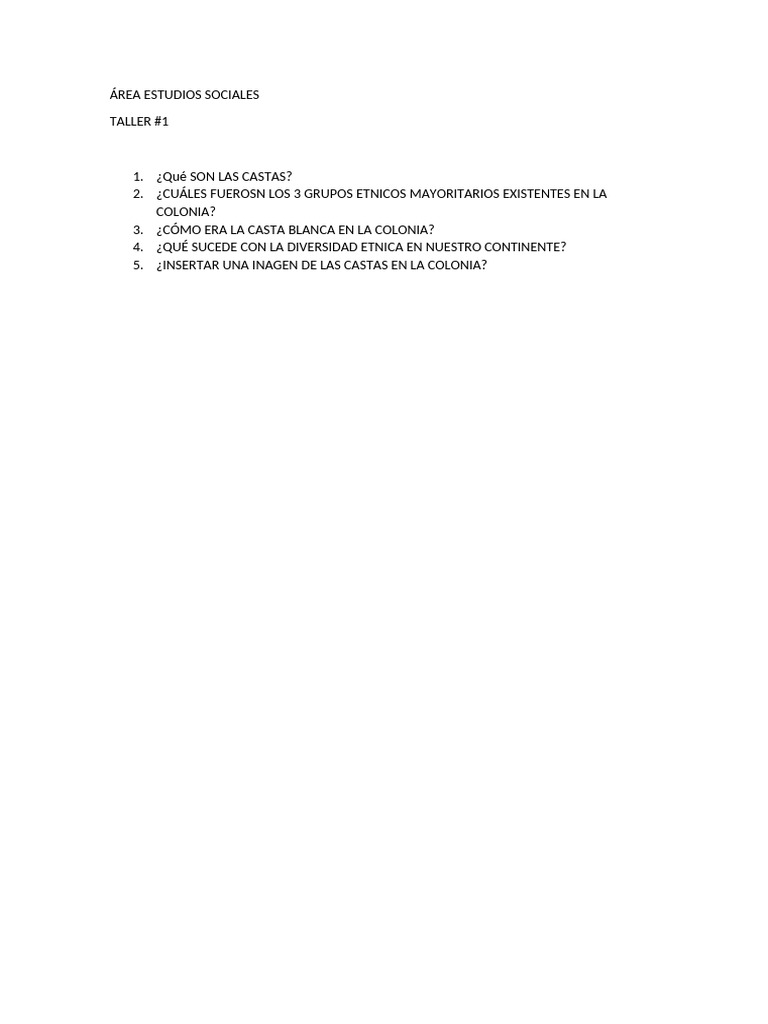 Área Estudios Sociales | PDF