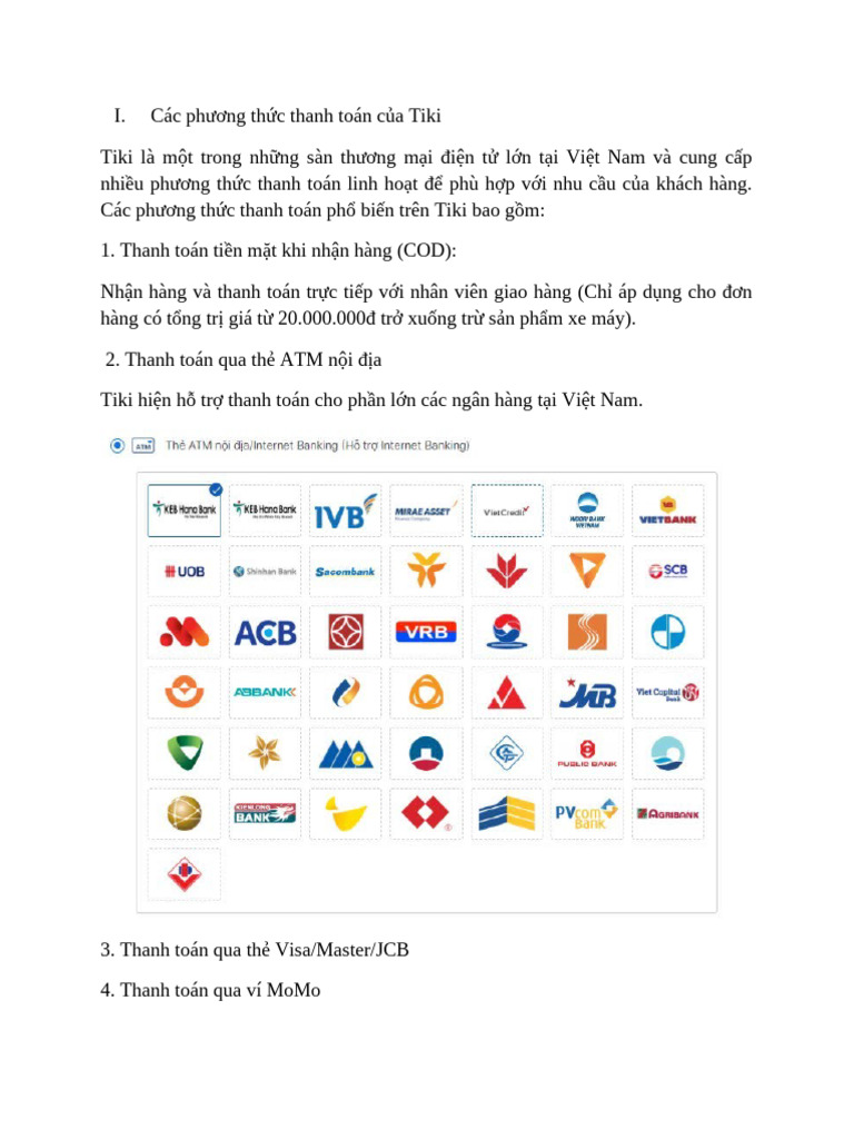 PTTT, ƯU NHƯỢC ĐIỂM TIKI | PDF