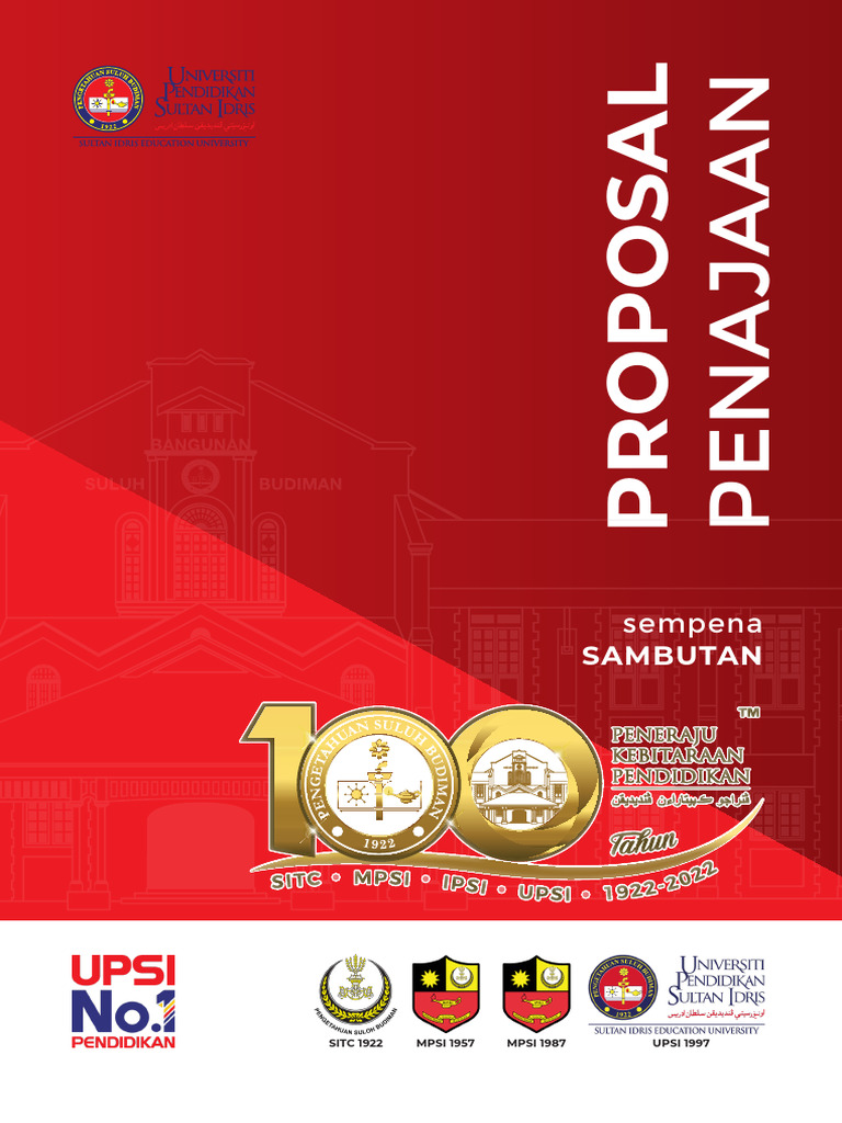 Proposal Penajaan 100 Tahun UPSI | PDF