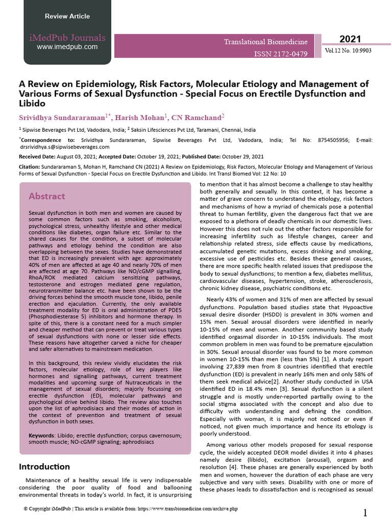 A Review On Epidemiology Risk Factors Molecular Etiology And Management