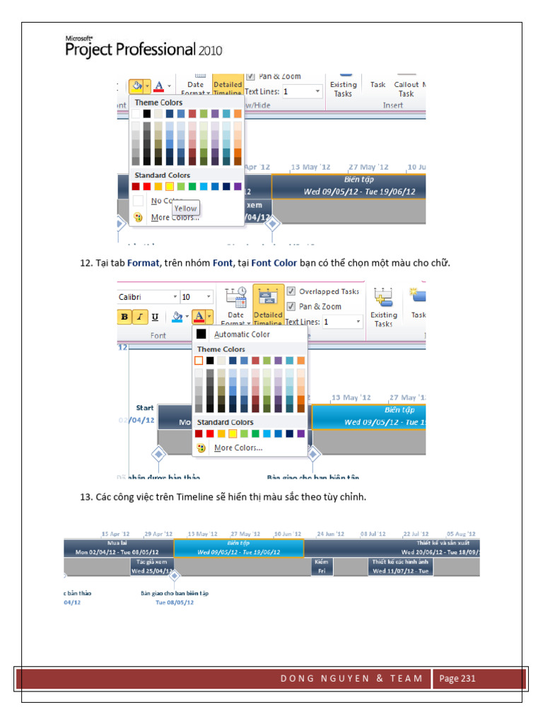 24.huong Dan Su Dung Microsoft Project 2010 Trang 24 | PDF