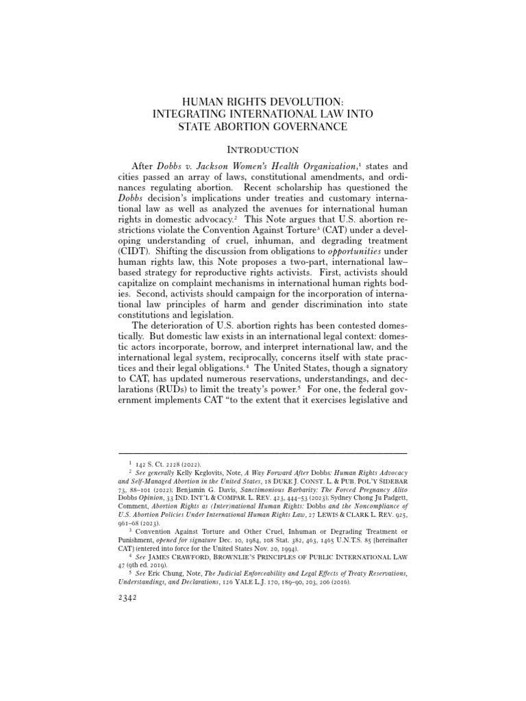 137 Harv. L. Rev. 2342 | PDF | Convention On The Elimination Of All ...