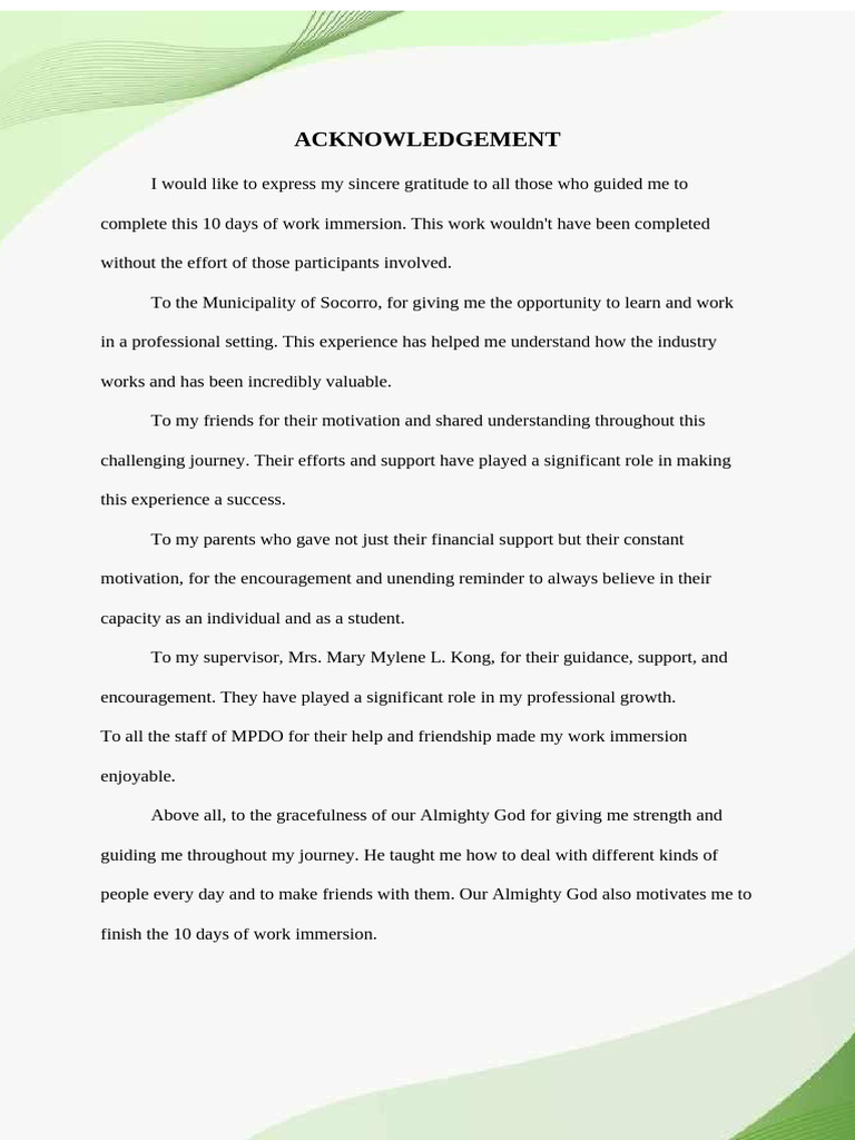 acknowledgement and dedication | PDF | Social Psychology | Cognition