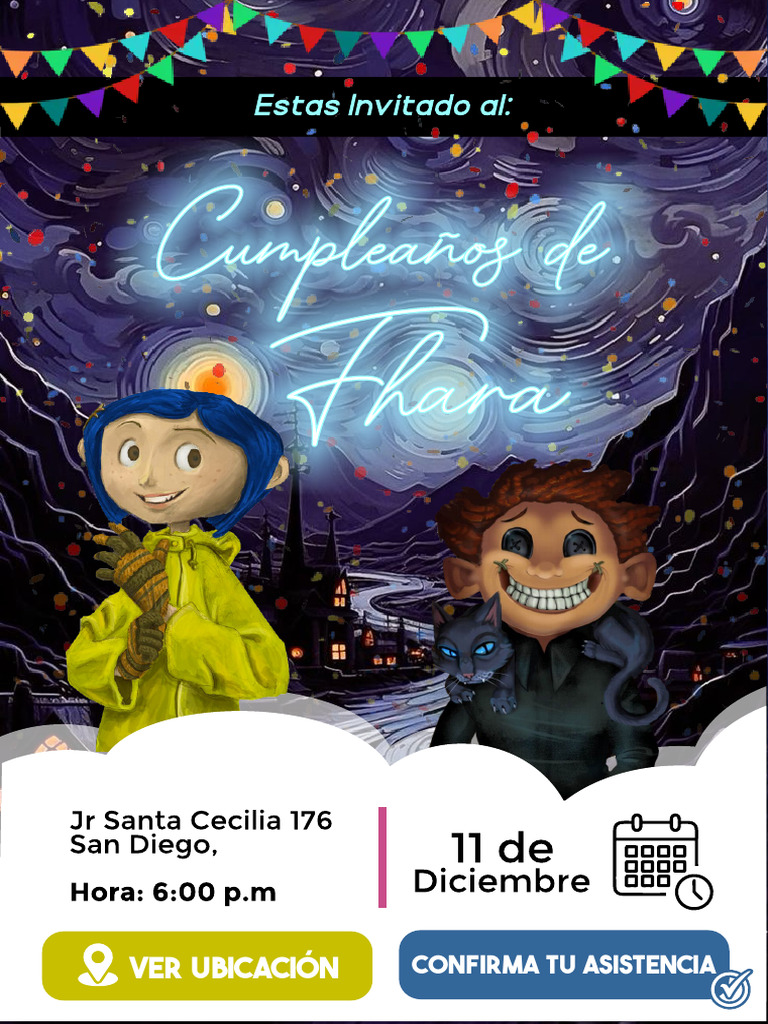 TARJETA DE INVITACION FHARA | PDF