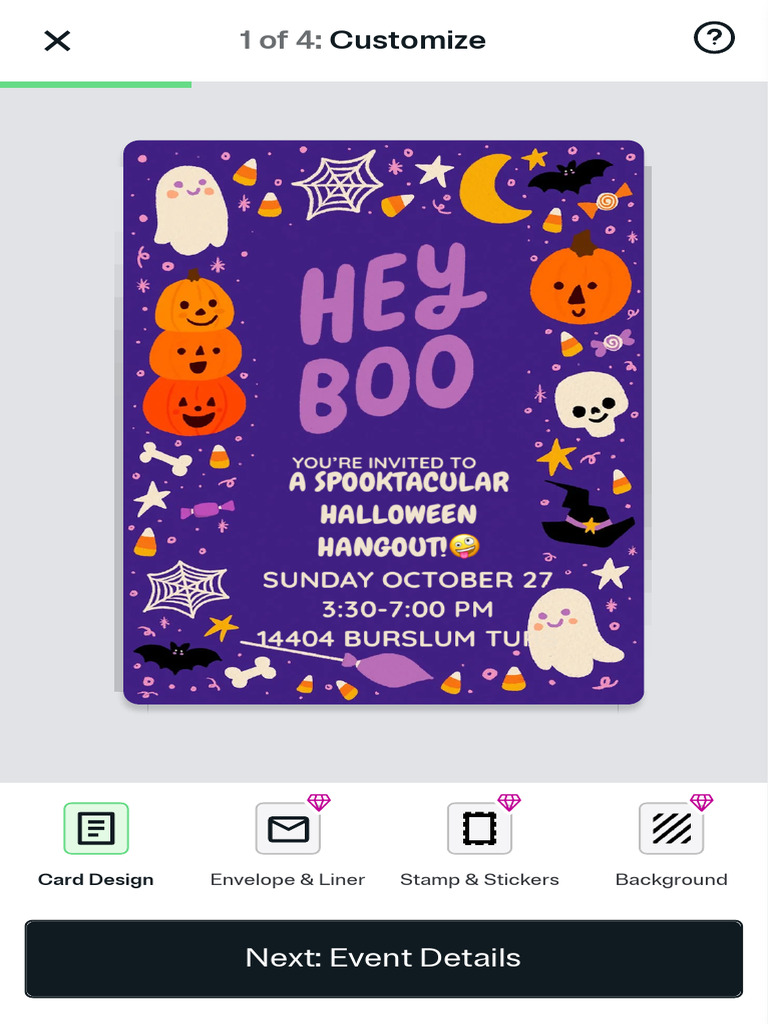 Hey, Boo Invitation Evite | PDF