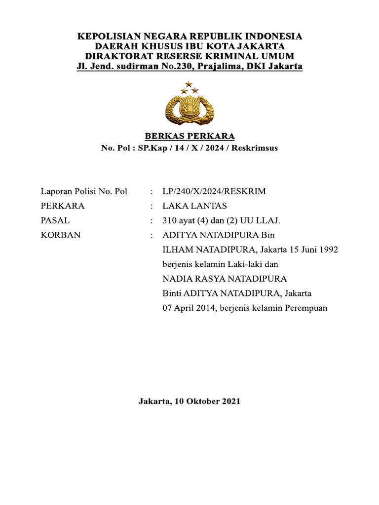 Berkas Perkara | PDF