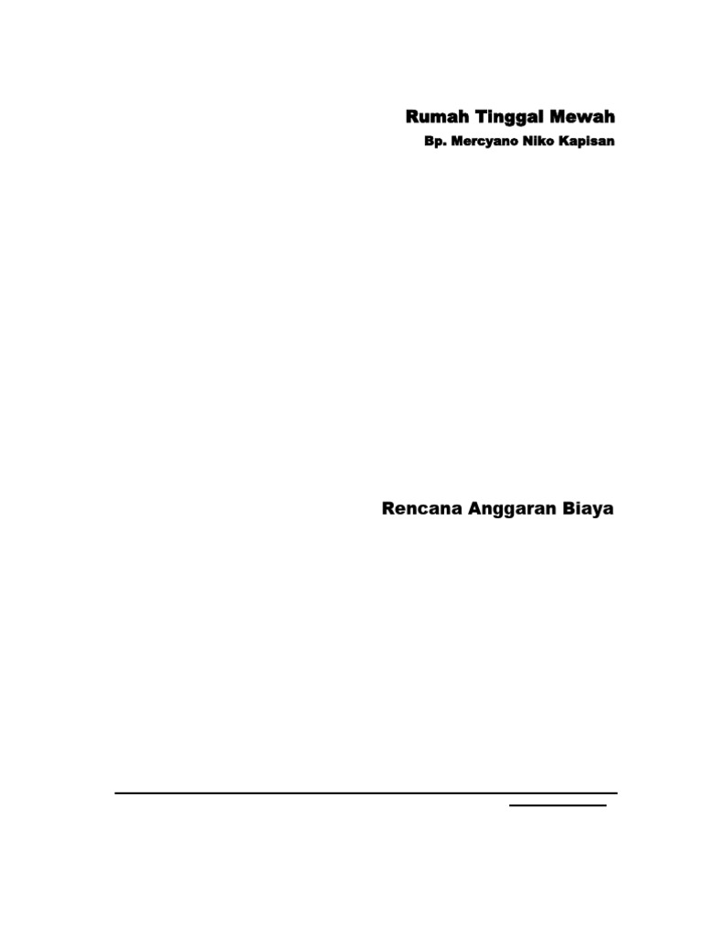 01. RAB Pagar Atas Garasi Mobil | PDF