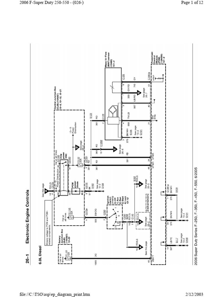2006 F-Super Duty 6.0 Engine Diagram | PDF
