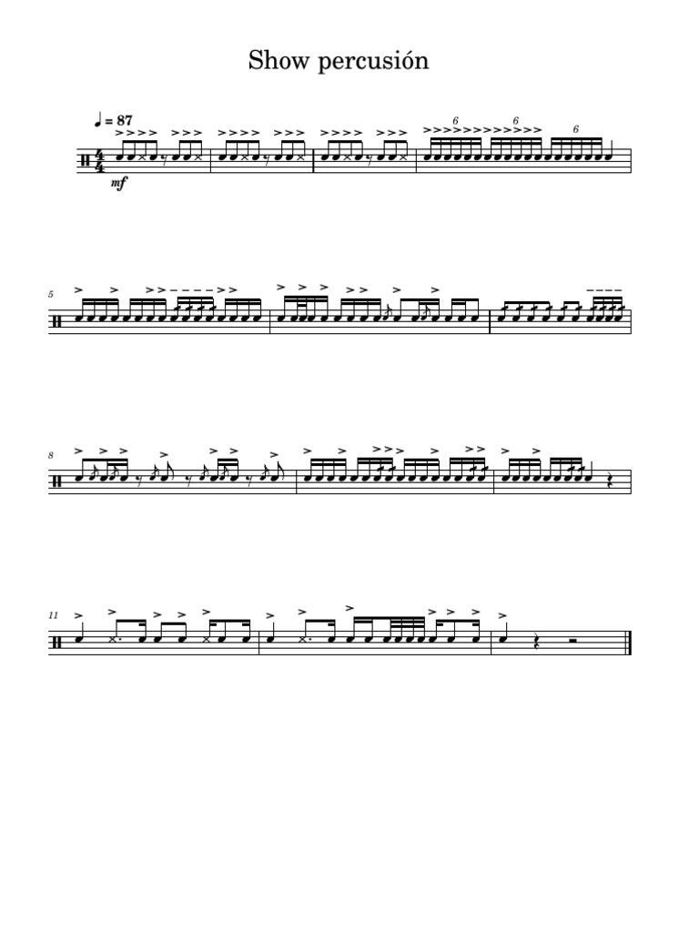 Show Percusión | PDF