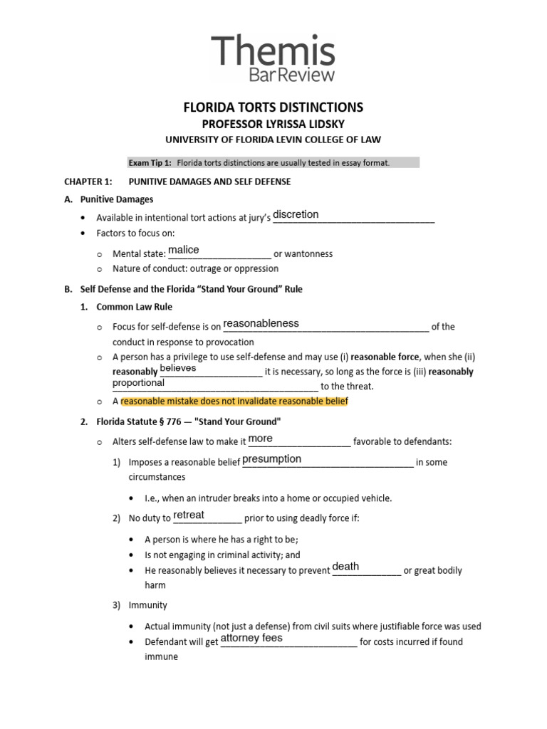 FL Lidsky Fltortsdis | PDF | Legal Liability | Negligence