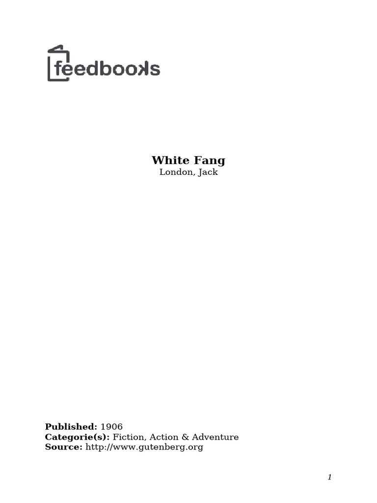 White Fang - Jack London | PDF