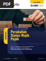 Buku Manual Coretax 2024 - Perubahan Data Wajib Pajak | PDF