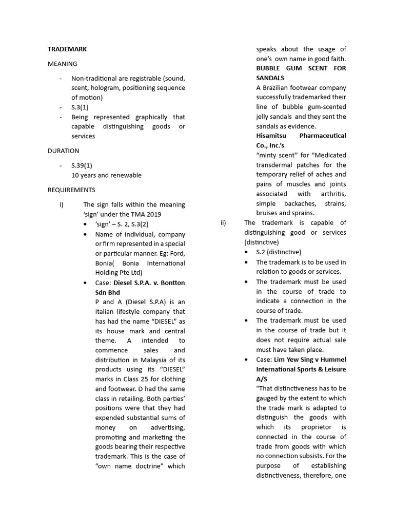 trademark note | PDF | Trademark