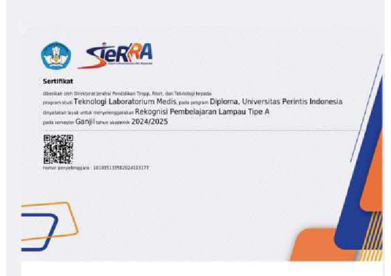 SIERRA Teknologi Laboratorium Medis UPERTIS | PDF
