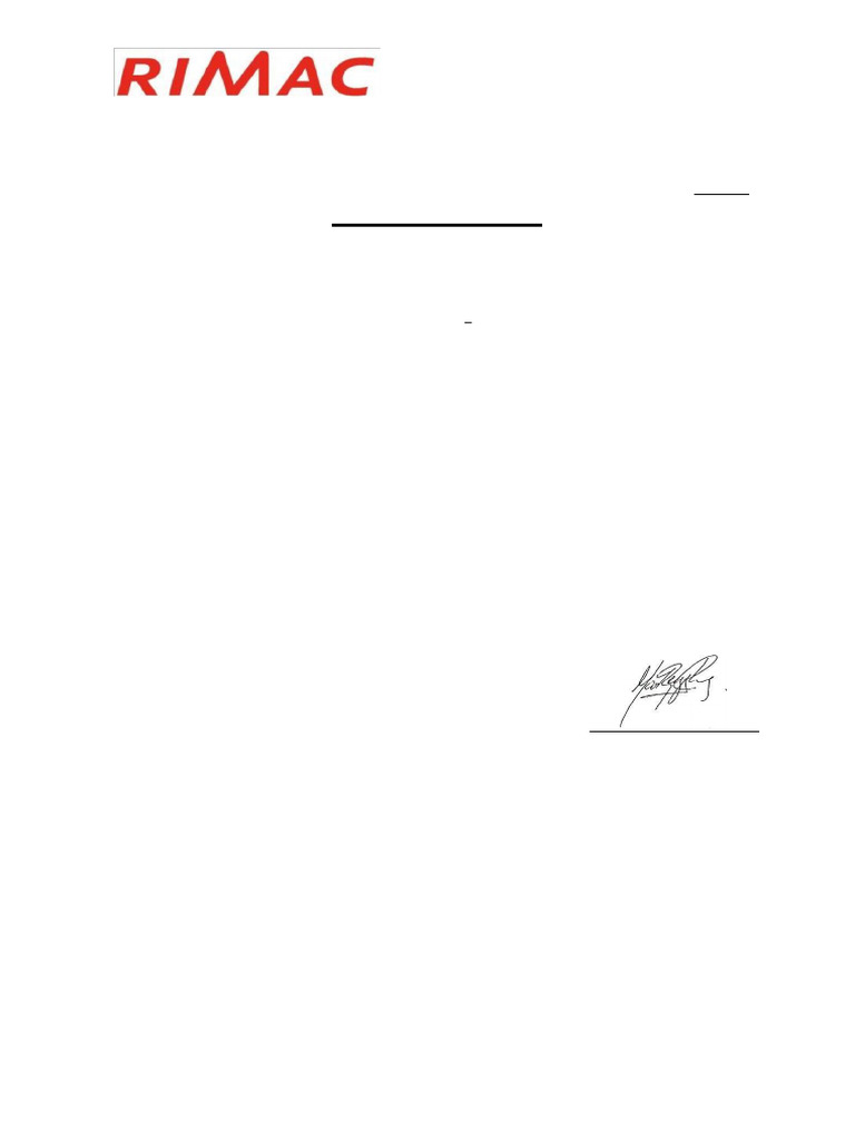 Seguro Rimac Constancia | PDF