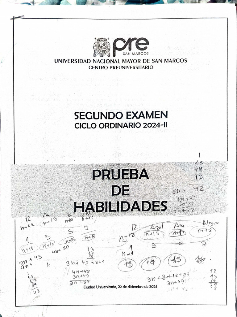 2do Examen Cepre 2024 II | PDF