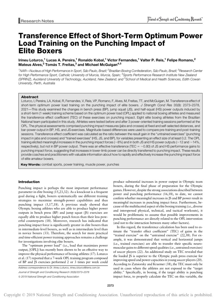 Transference Effect of Short Term Optimum Power.1 | PDF | Statistical ...