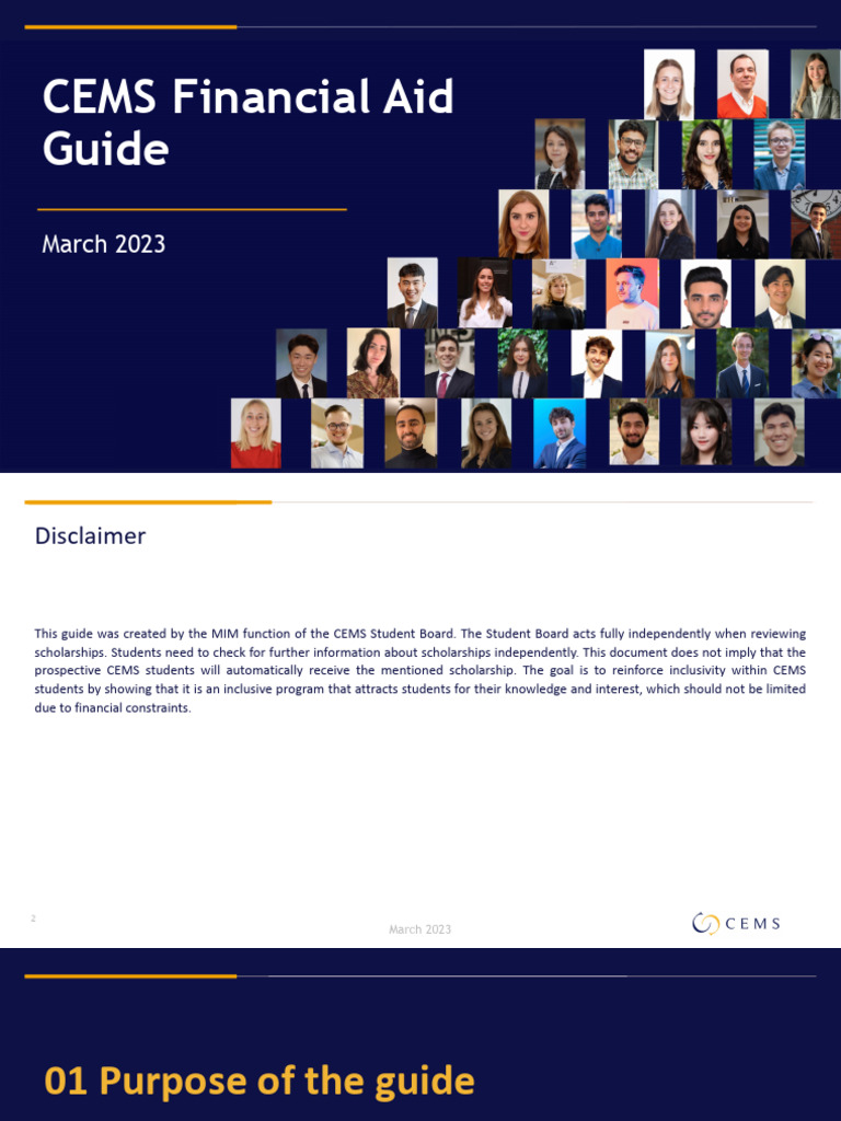 CEMS Financial Aid Guide 2023v2 | PDF | Student Financial Aid In The ...