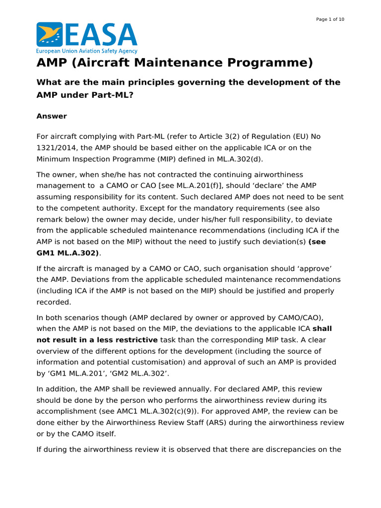 Aircraft Maintenance Programme Guide | PDF