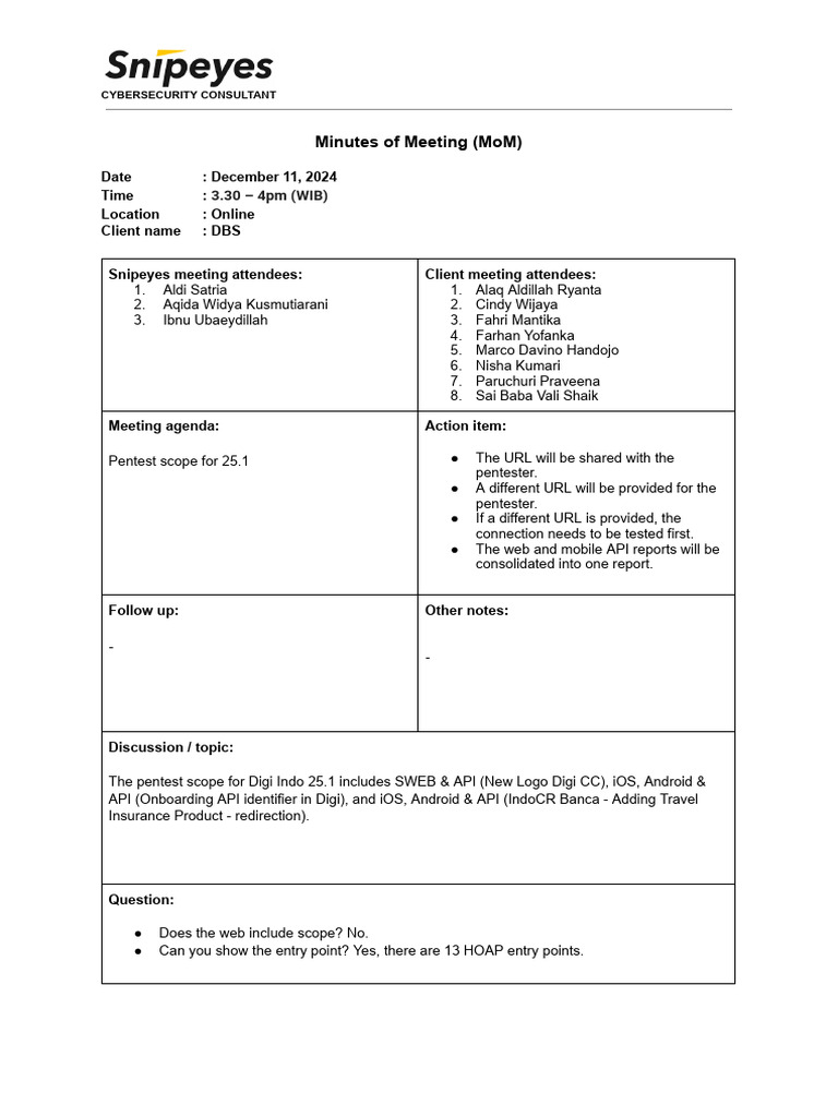 MoM Digi 25.1 | PDF