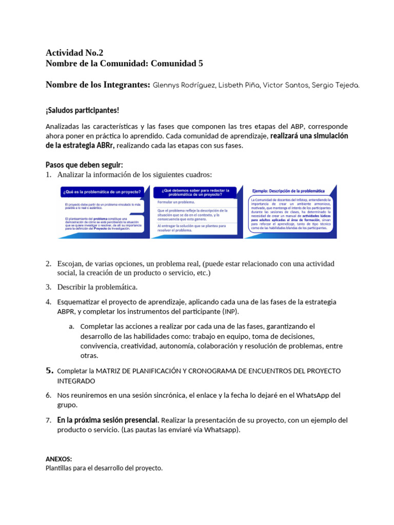Asignación de ABP 2 ¡Arboricemos la Ciudad! | PDF | Aprendizaje | Maestros
