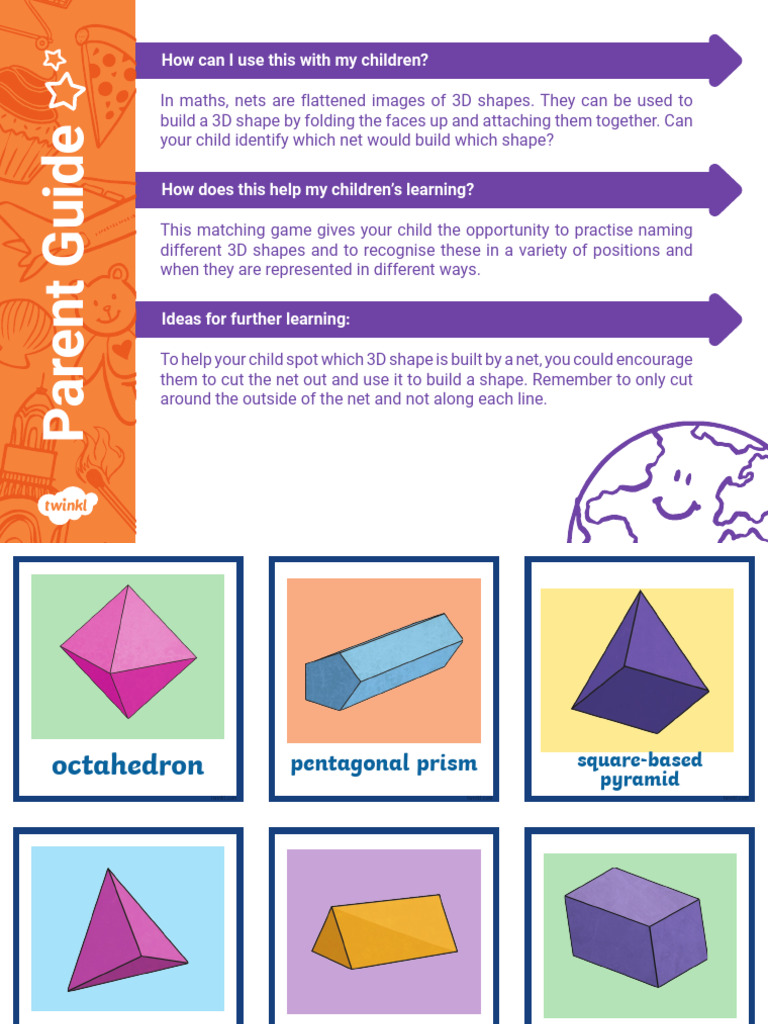 3D Shape Learning Activities for Kids | PDF