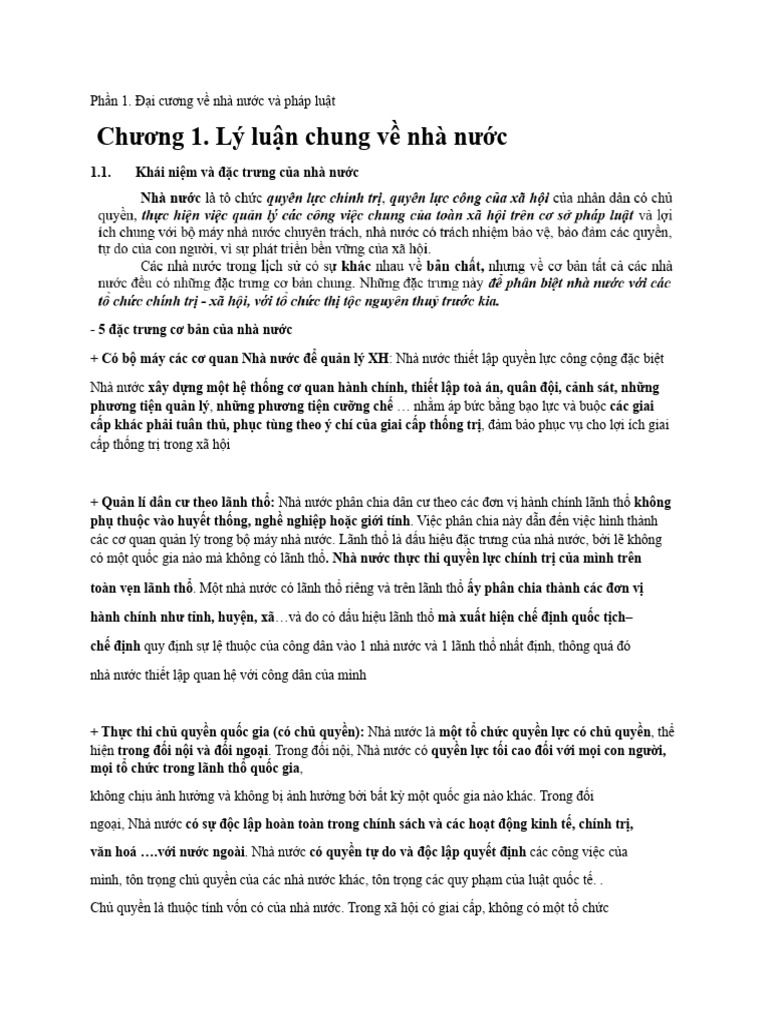 ÔN TẬP PLDC C1,2 | PDF