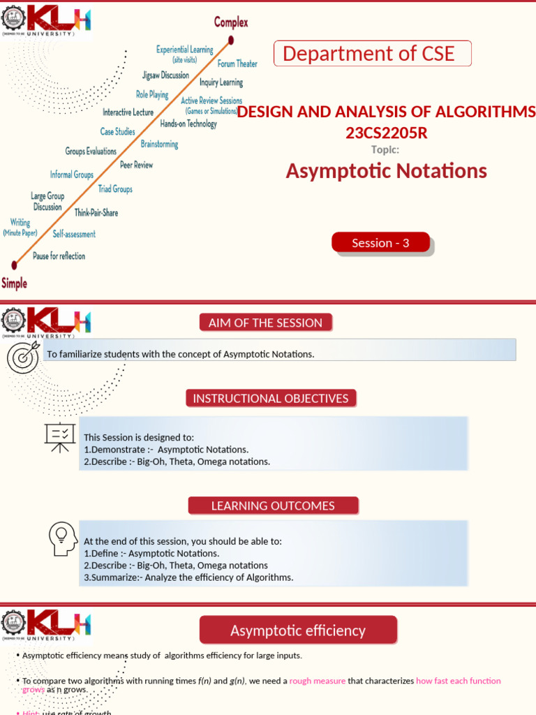 3 Asymptotic Notations | PDF | Time Complexity | Mathematics
