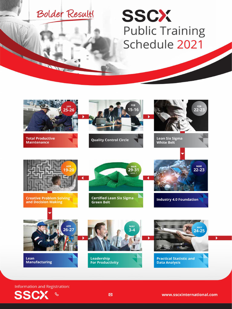 SSCX Public Training Schedule 2021 | PDF