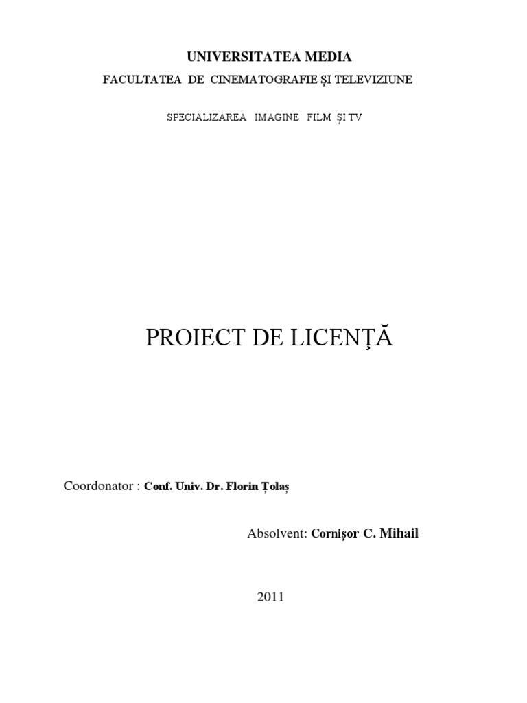 Licenta Document Final | PDF