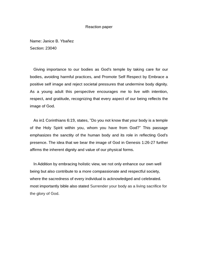 Reaction Paper REED | PDF