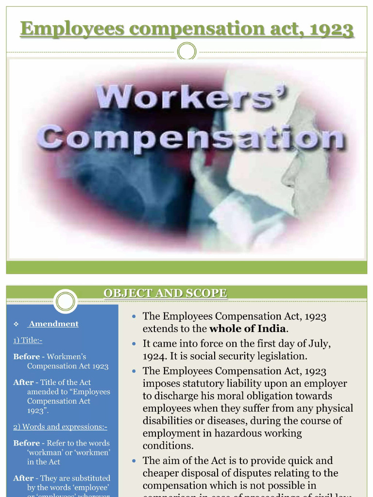 Employee Compensation Act | PDF