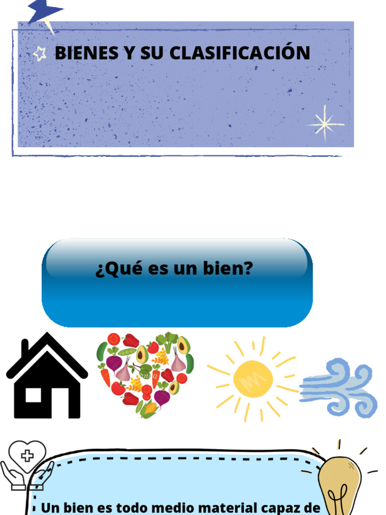 BIENES Y SU CLASIFICACIÓN | PDF