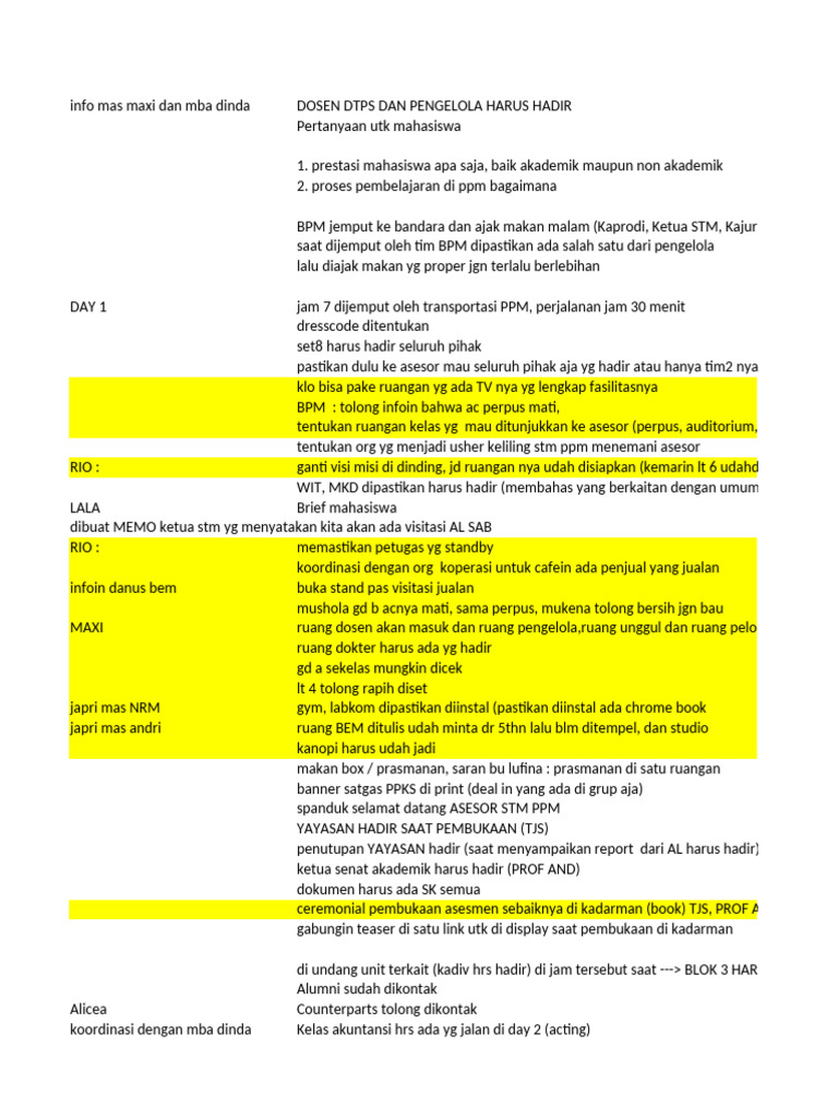 Hasil Rapat Visitasi AL TGL 171224 | PDF