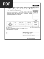 Railway Eye Vision Certificate Format | PDF | Vision | Light