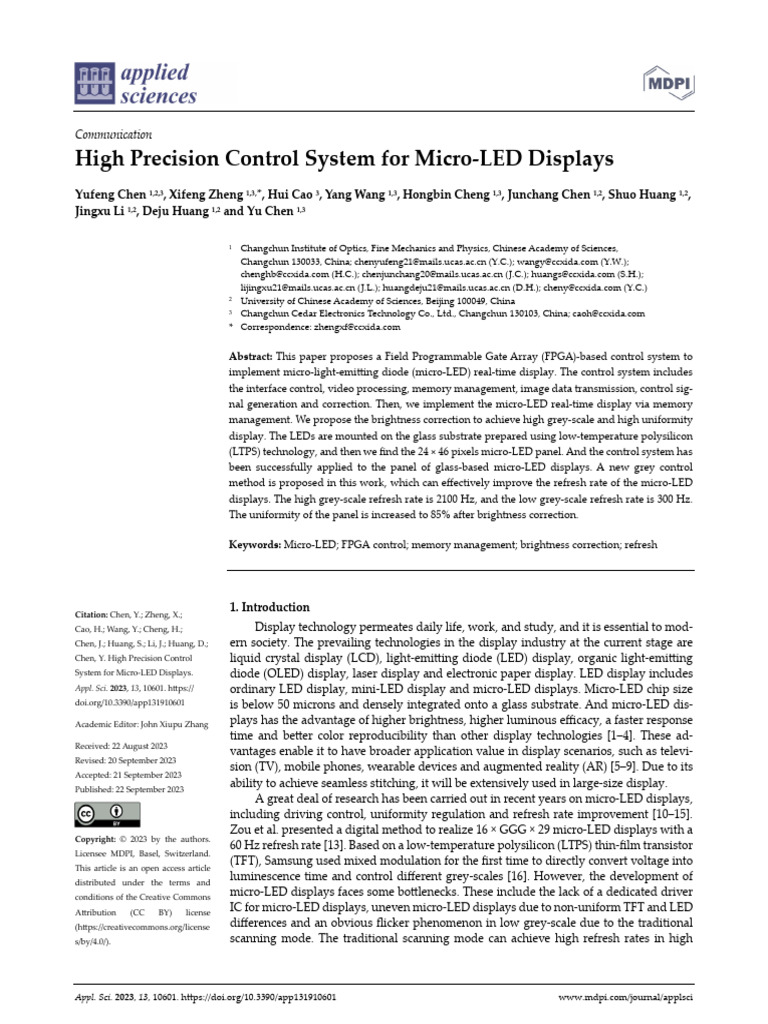 High_Precision_Control_System_for_Micro-LED_Displa | PDF | Field ...