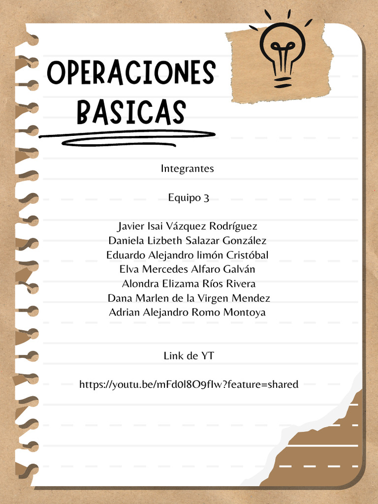 Operaciones Basicas | PDF