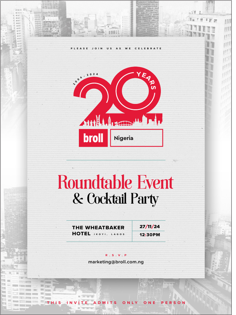 Broll's Official Invite | PDF