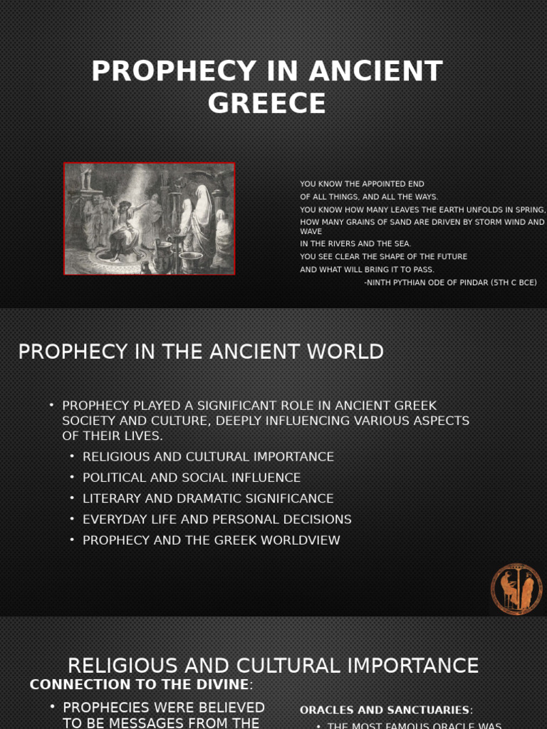 Drama III - Prophecy in Ancient Greece | PDF | Oracle | Prophecy
